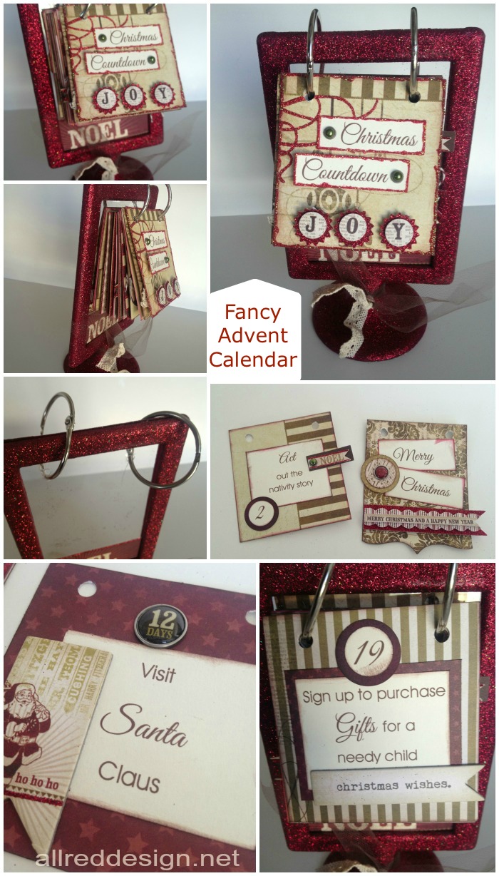 Allred Design Blog: Two DIY Christmas Countdown Advent Calendars