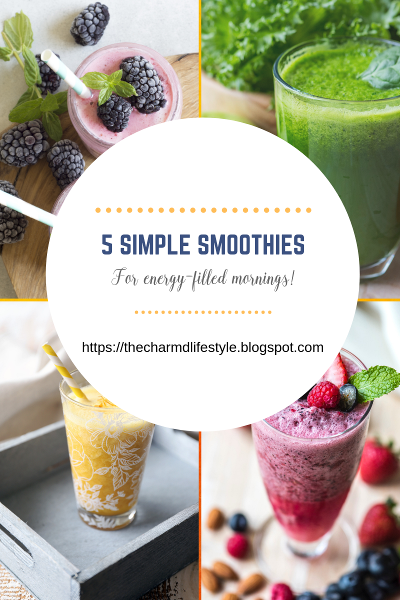 5 simple smoothies for energy-filled mornings