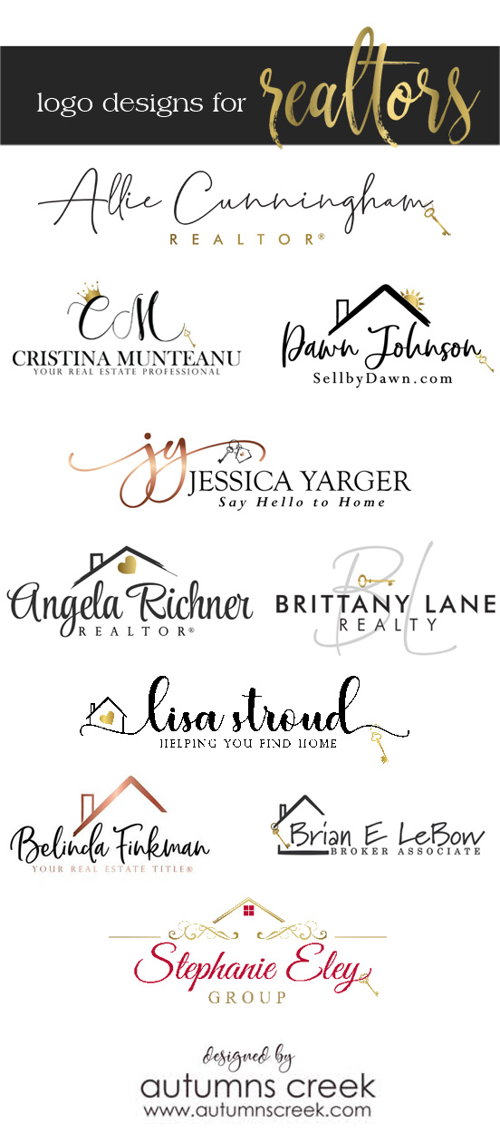 Fancy Real Estate Agent Logo