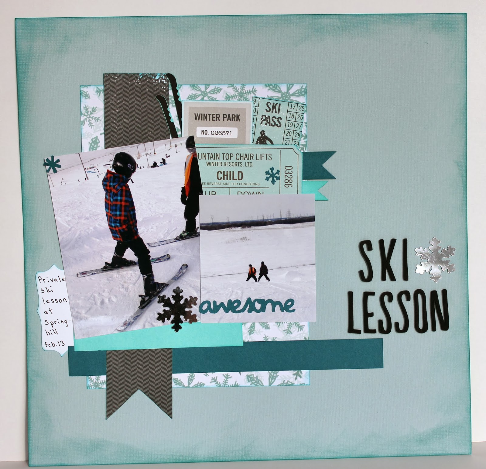 The Cropping Canuck: Downhill ski layout with help from a sketch