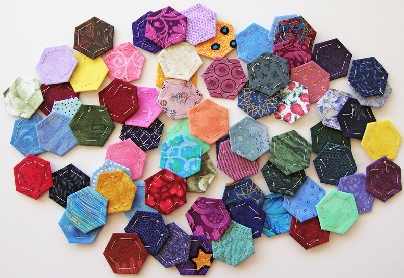 Beadlust: What! Again? Another Hexie Quilt Started?!