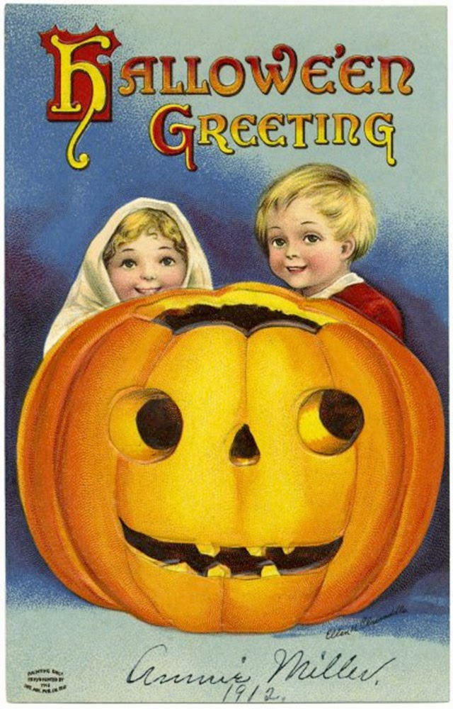 A Collection of 25 Strange and Creepy Vintage Halloween Postcards ...