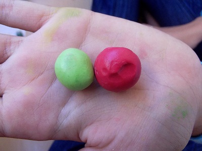 C is for CRAFT!: Homemade Air-dry clay recipe, and apple charm tutorial