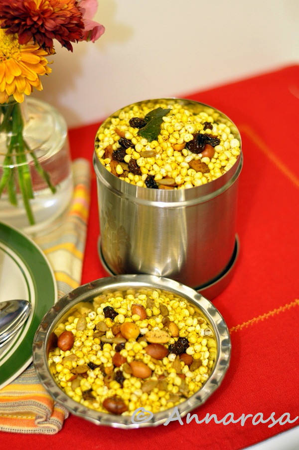 Annarasa ~ Essence of Food: Jowar Chivda | Crunchy Puffed Millet Snack