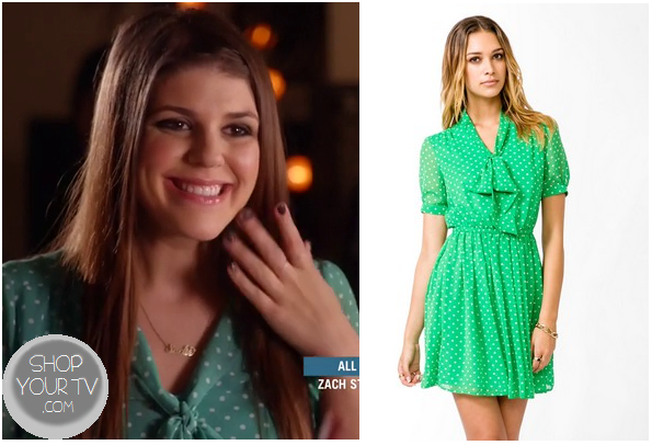 Awkward: Season 3 Episode 6 Sadie's Green Polka Dot Dress | Shop Your TV