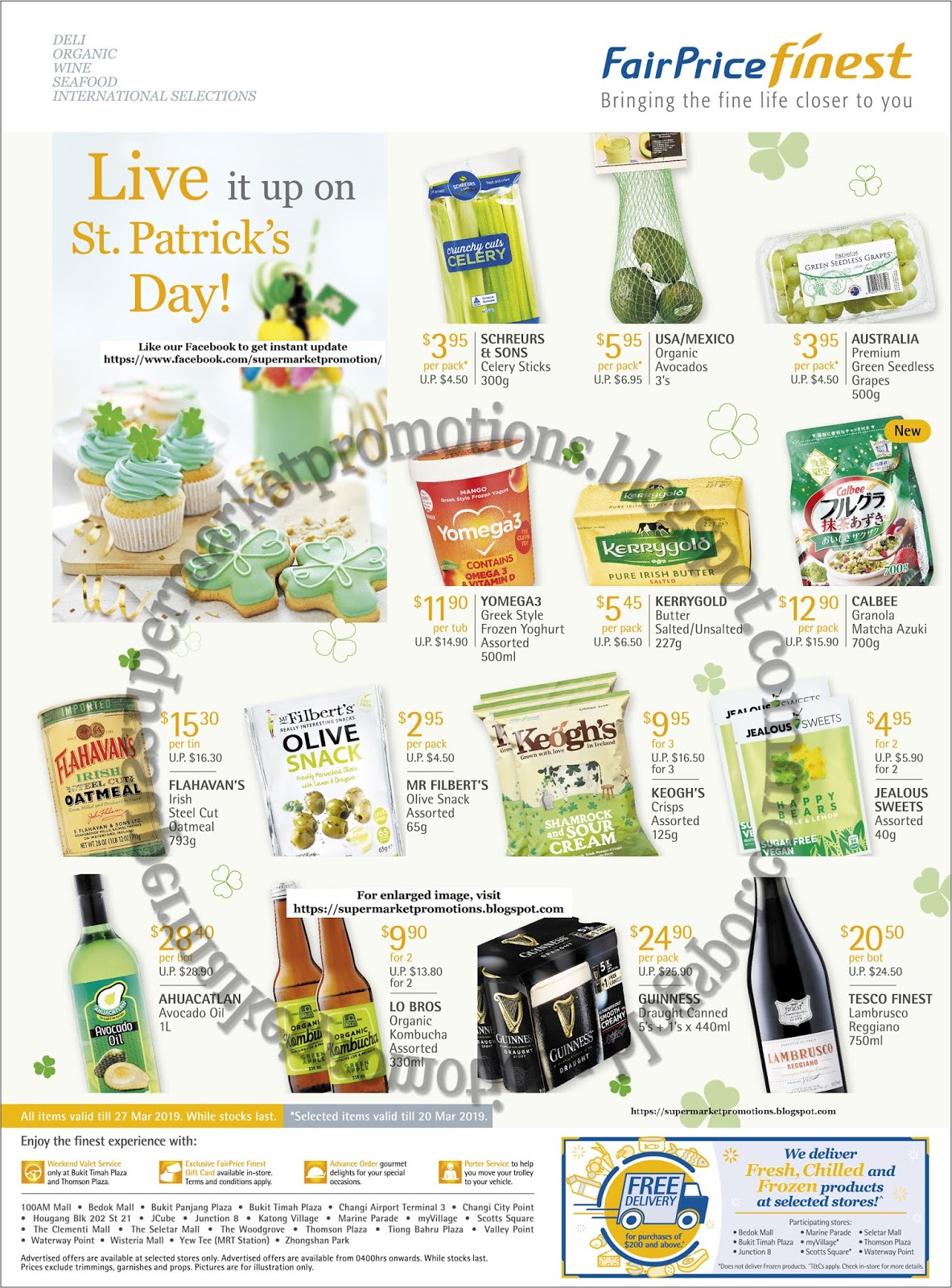 NTUC FairPrice Finest St Patricks Day Promotion 14 - 27 March 2019 ...