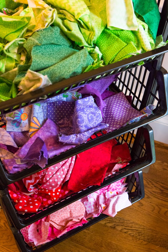 .: What to do with a mountain of fabric scraps?????