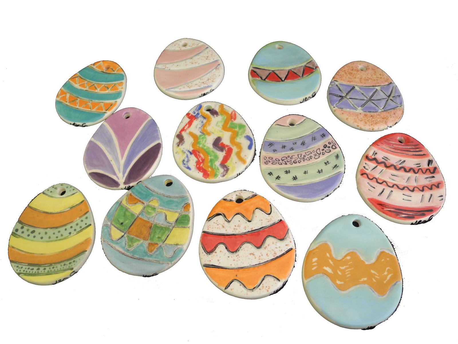 Art by Jen G: Ceramic Easter Eggs
