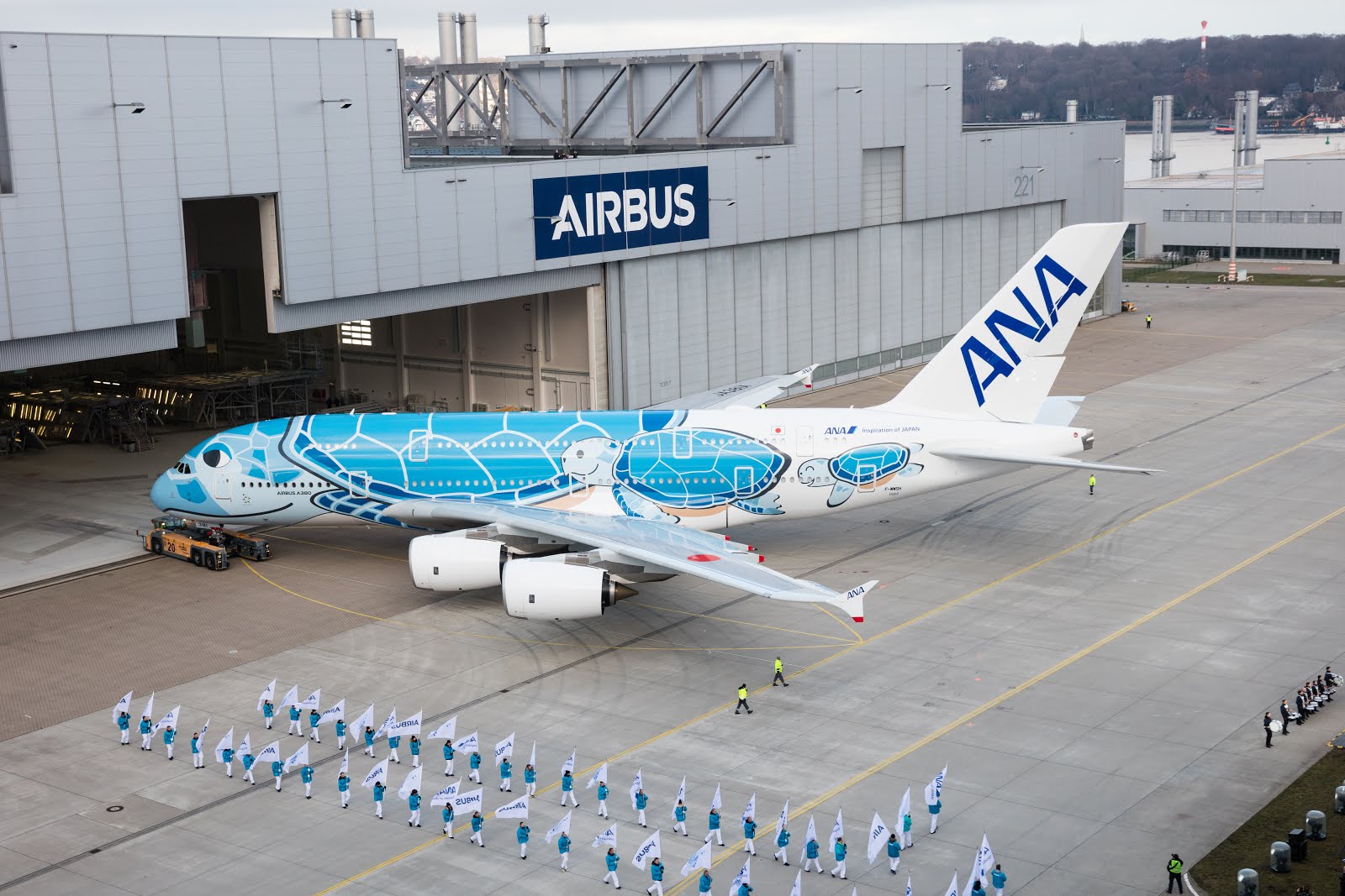 Flyingphotos Magazine News: First ANA A380 rolls-out of Airbus ...