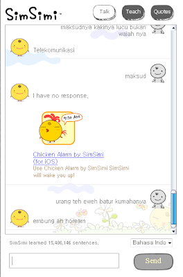 Berbagi Bersama: Simsimi Si Aplikasi Chat Dengan Robot
