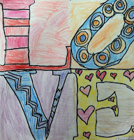 ART with Mrs. A: Third Grade "LOVE" Drawings