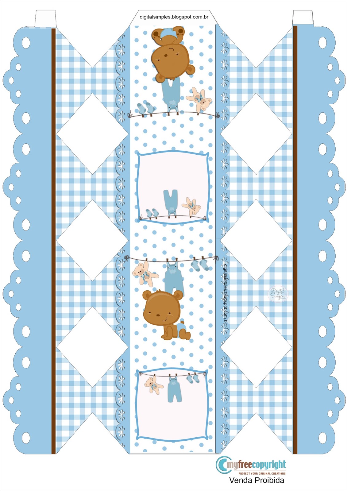 Baby Boy Bear: Free Printable Boxes. - Oh My Baby!