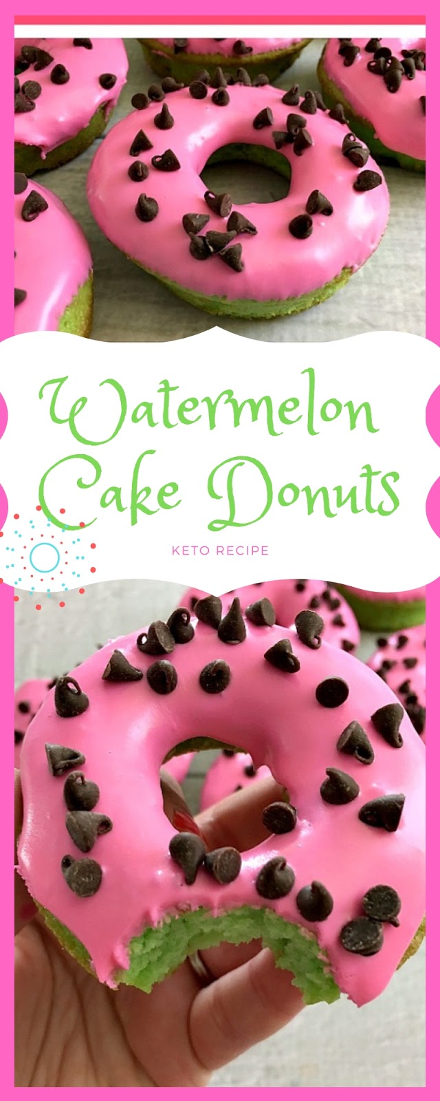 Watermelon Cake Donuts