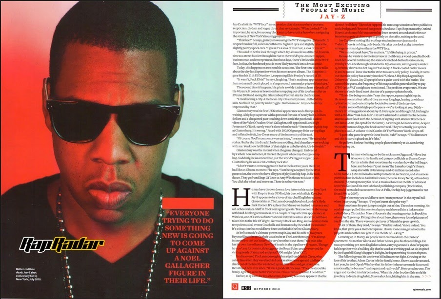 AS Media Coursework: Analysis of 3 Magazines - Double Page Spread