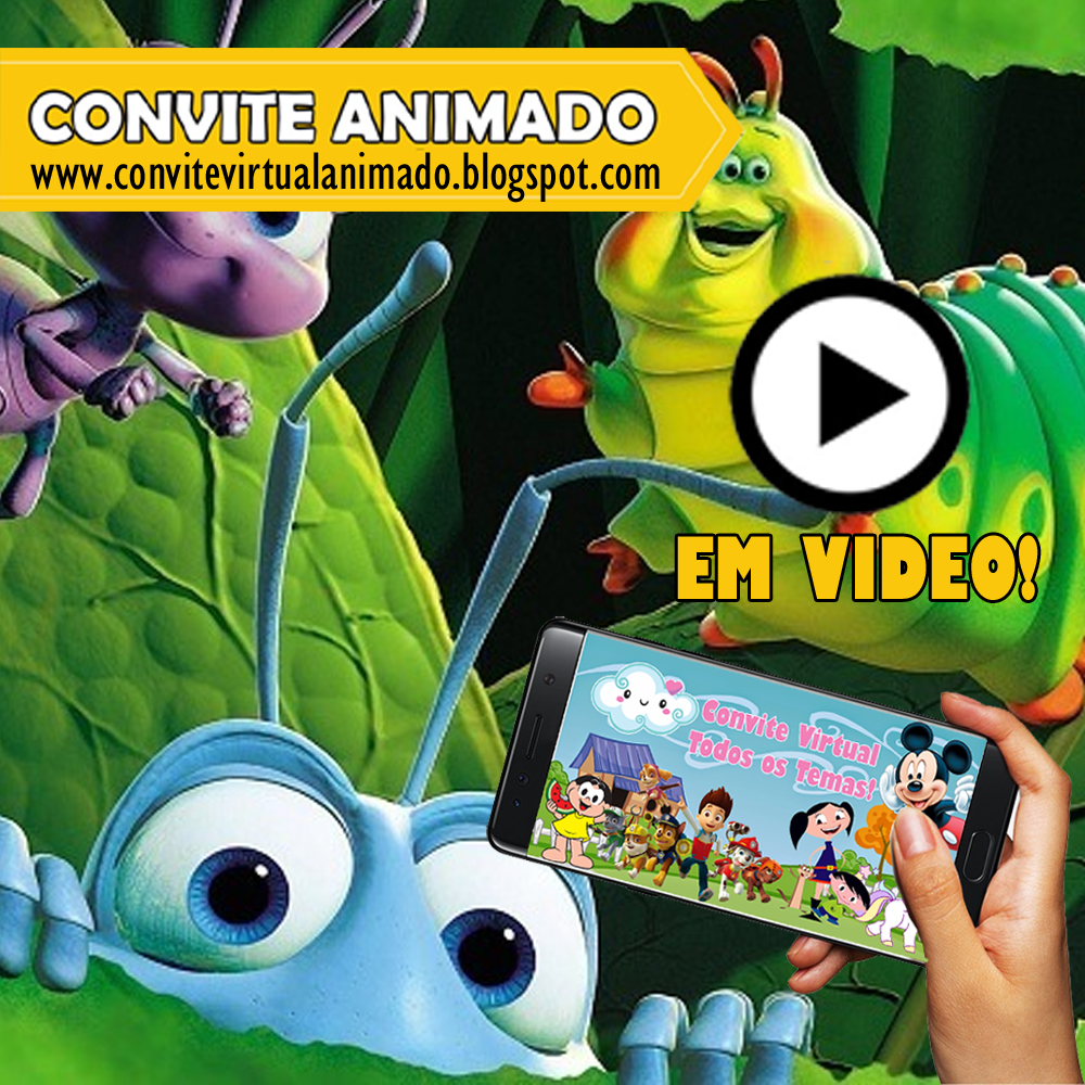 Faça Lindos Convites Virtuais Animados ~ Sua Festa Digital