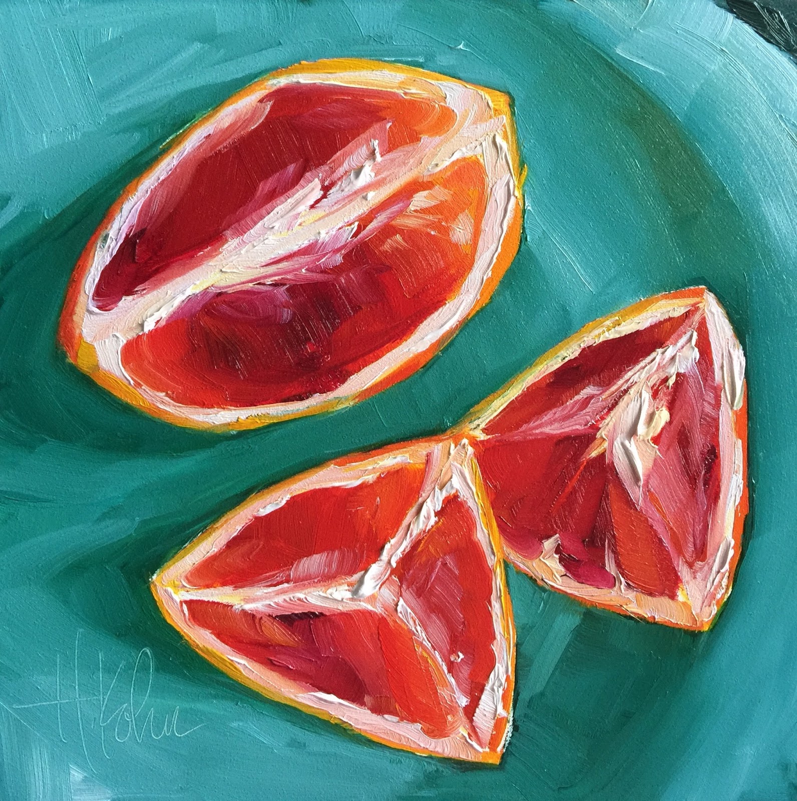 Hallie Kohn Art: Blood Oranges