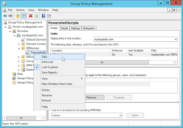 Deploying Powershell Scripts With Group Policy My Teams Lab