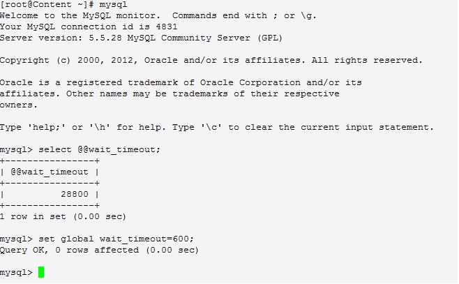 Mysql Yogi Mysql Interactive Timeout V S Wait Timeout