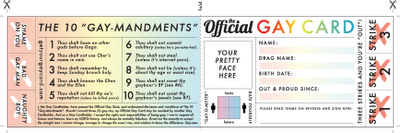 BLADE 7184: The Official Gay Card