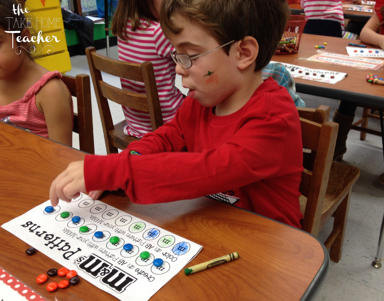 the Take Home Teacher: Sort, EAT, Count, Eat, Graph, EAT...M&M Math!