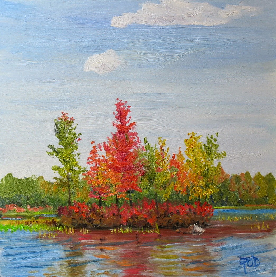 Pat O'Driscoll Fine Art: Autumn oil painting