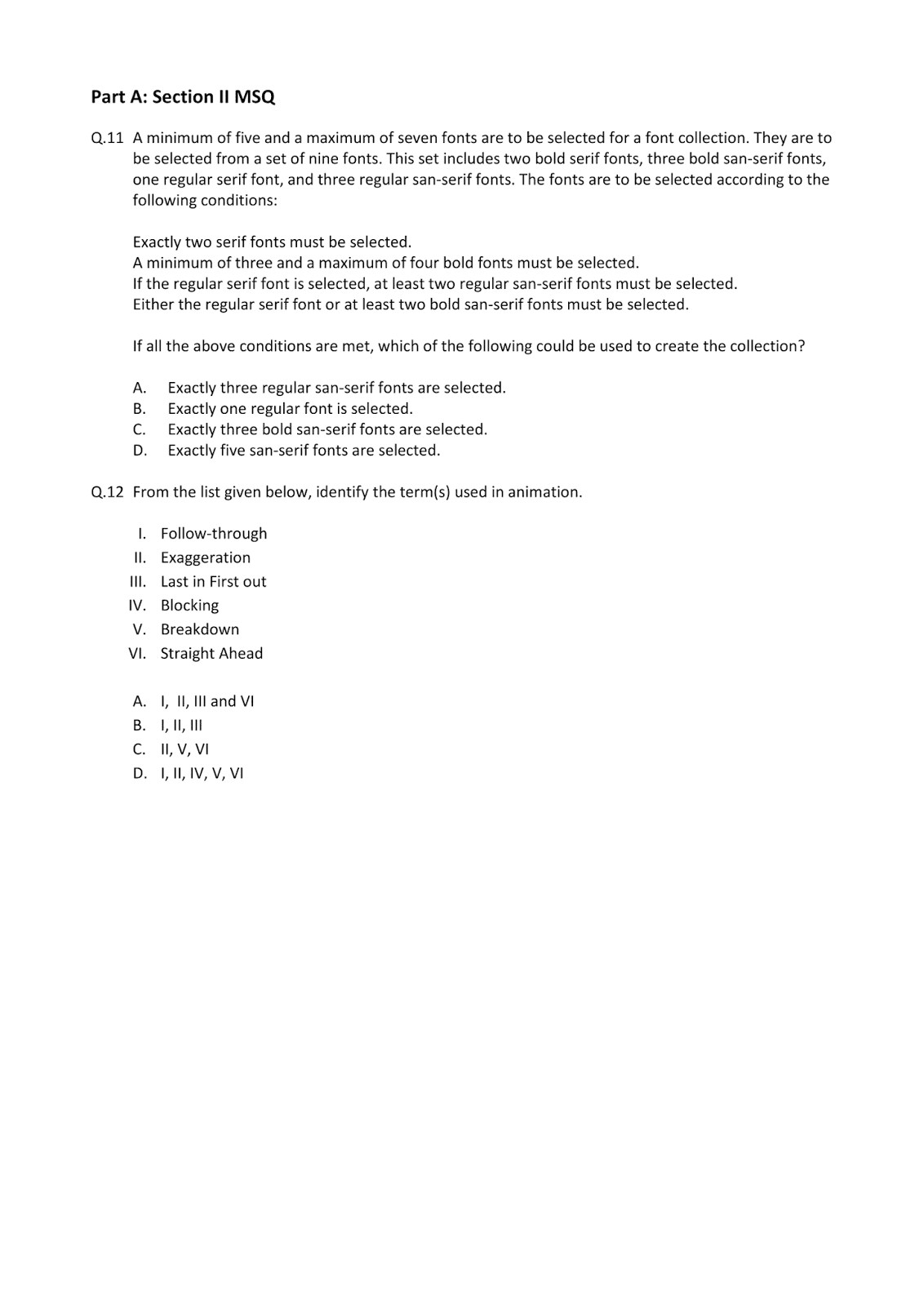 CEED 2016 Question Paper