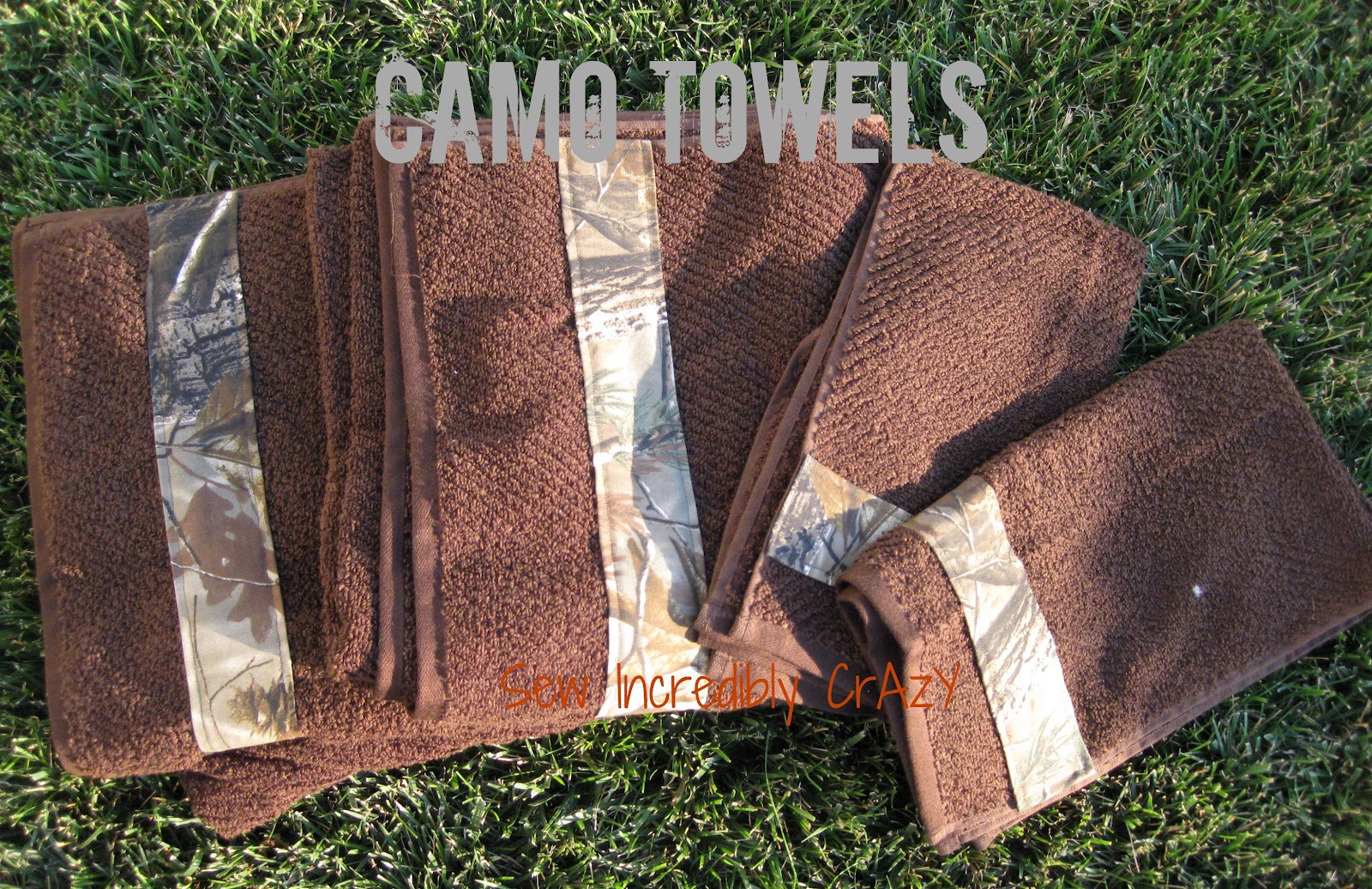 Sew Incredibly Crazy: Camo Towels