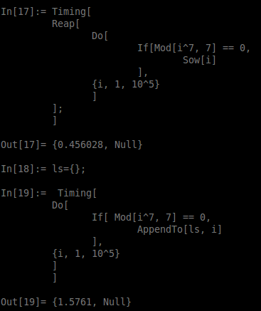 $\hbar = c = 1$ : Faster Mathematica II: List Manipulation
