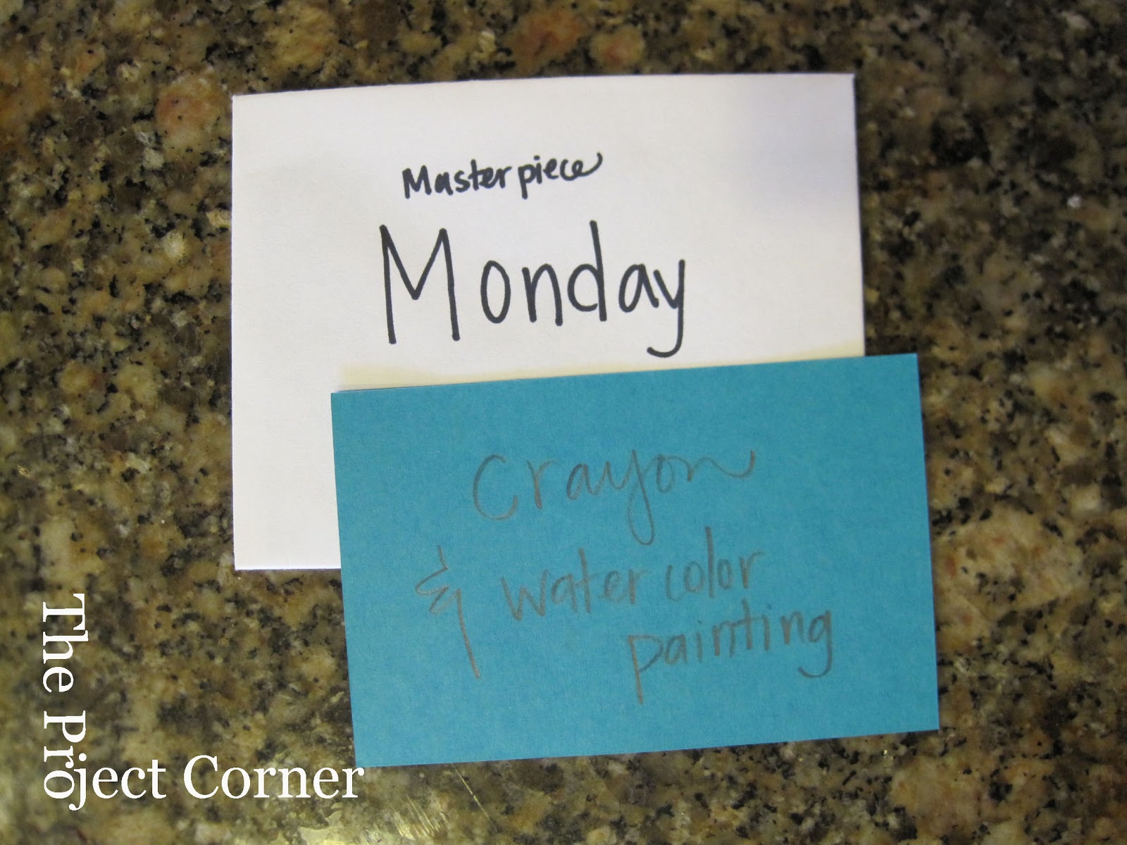 The Project Corner: Masterpiece Monday-Crayon & Watercolor