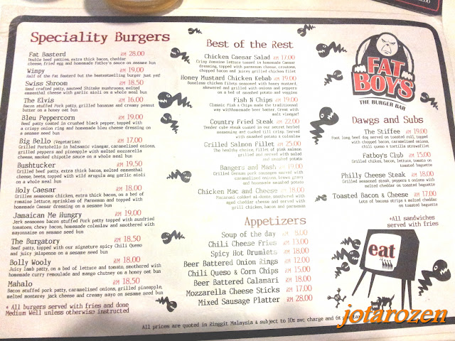 Footsteps - Jotaro's Travels: YummY! - Fat Boy's Burger Bar