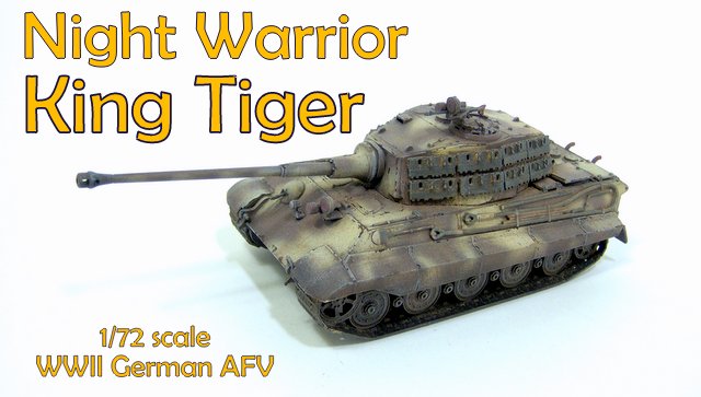 Gulumik Military Models: Night King Tiger 1/72 Revell/Scratch - Gallery