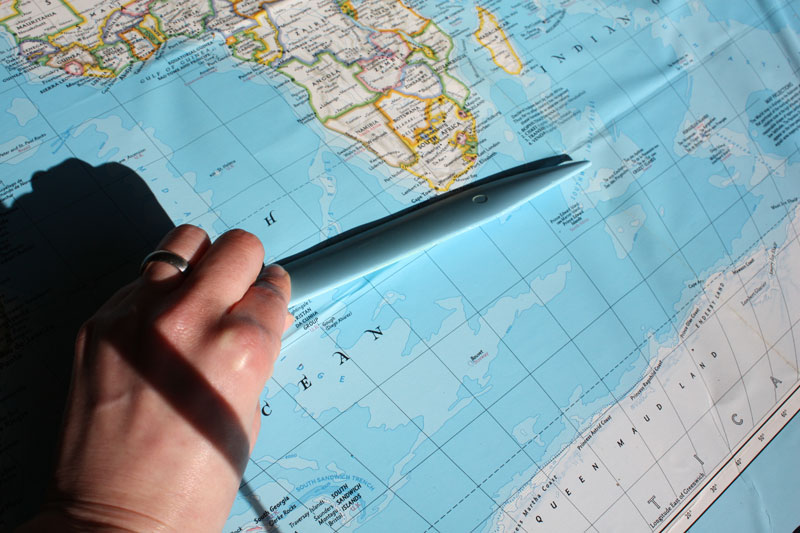 Cinnamon Teal Handmade: Map Covered Monogram Tutorial