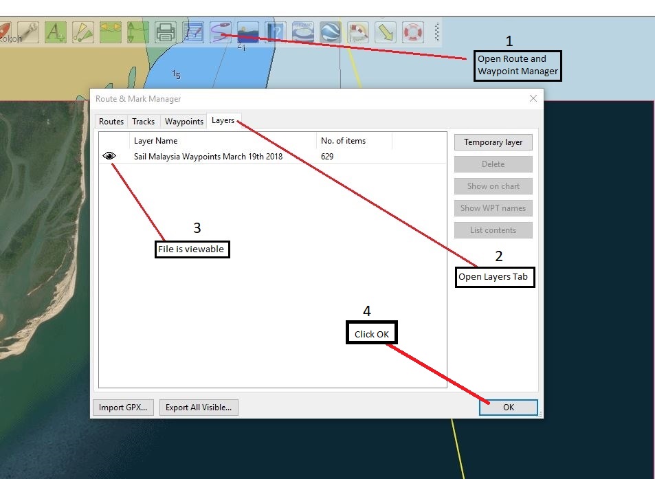 Matilda's Journey: Setting up Waypoint Tracks & Route Layers in OpenCPN