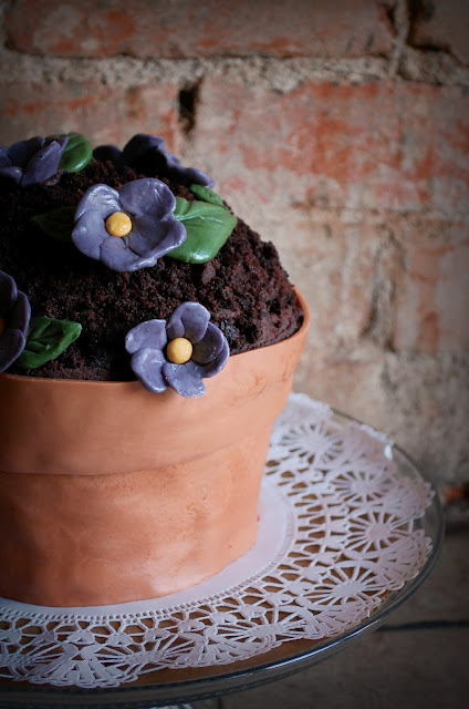 // REAL QUICK RECIPE // (FLOWER POT CAKE) - The Militant Baker