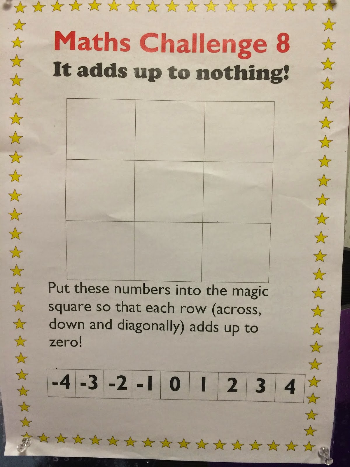 Broadford Primary: Maths Challenge: