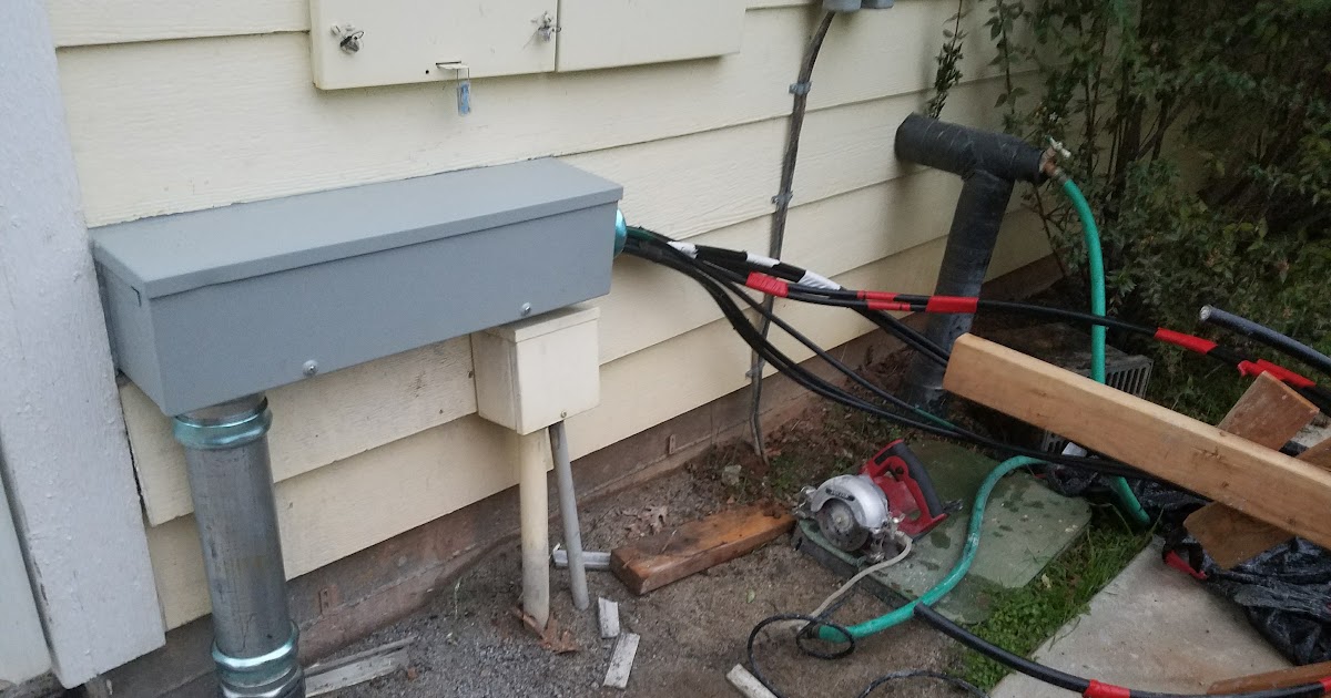 Jack's Solar Ground Mount Journey: AC disconnect safety switch in place