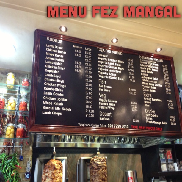 Inside Out London- antigo: Fez Mangal