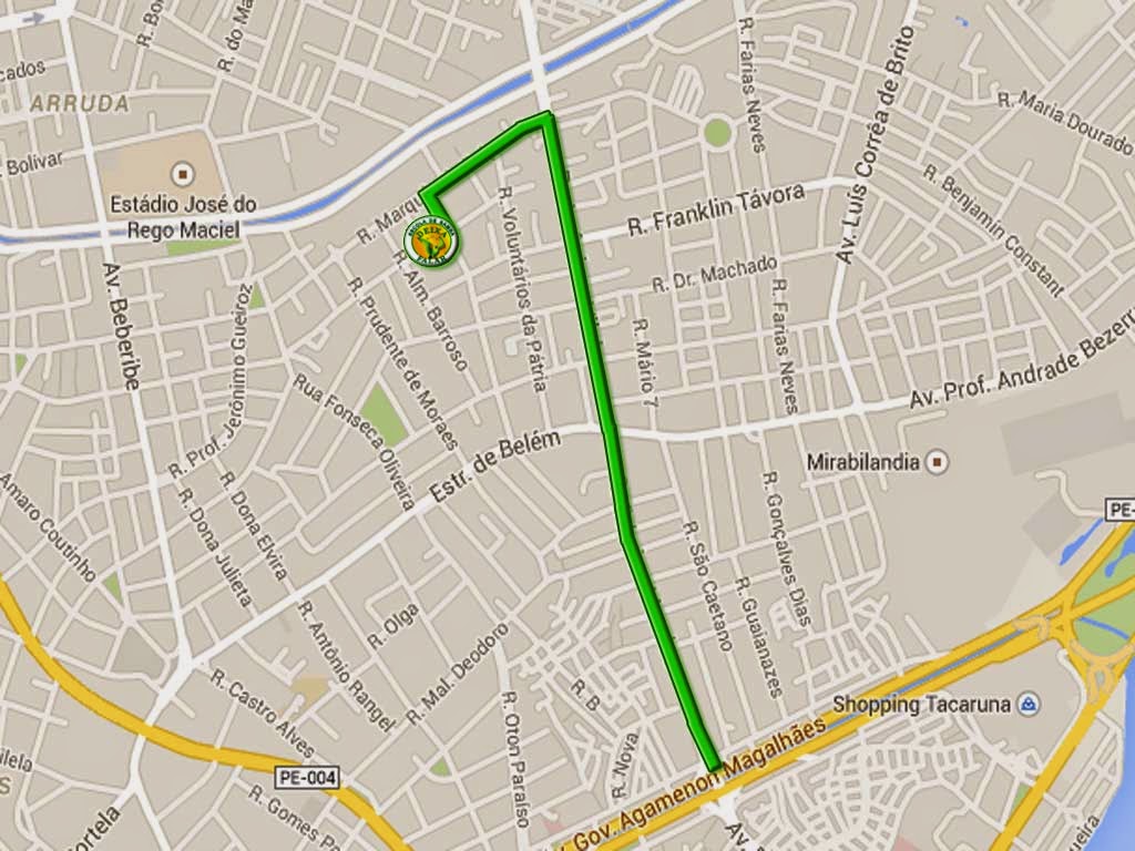 G.R.E.S. DEIXA FALAR: LOCALIZAÇÃO