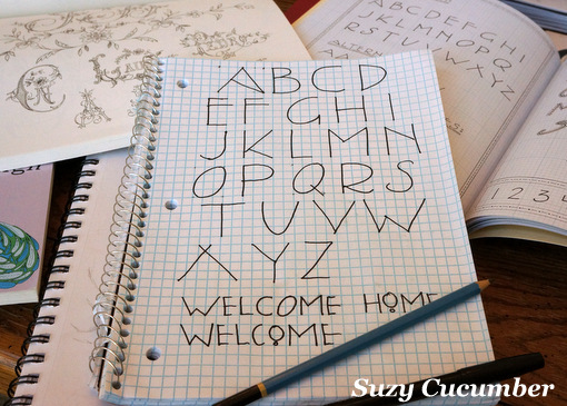 Craft Book Challenge Week 10: Artful Lettering | Suzy Cucumber