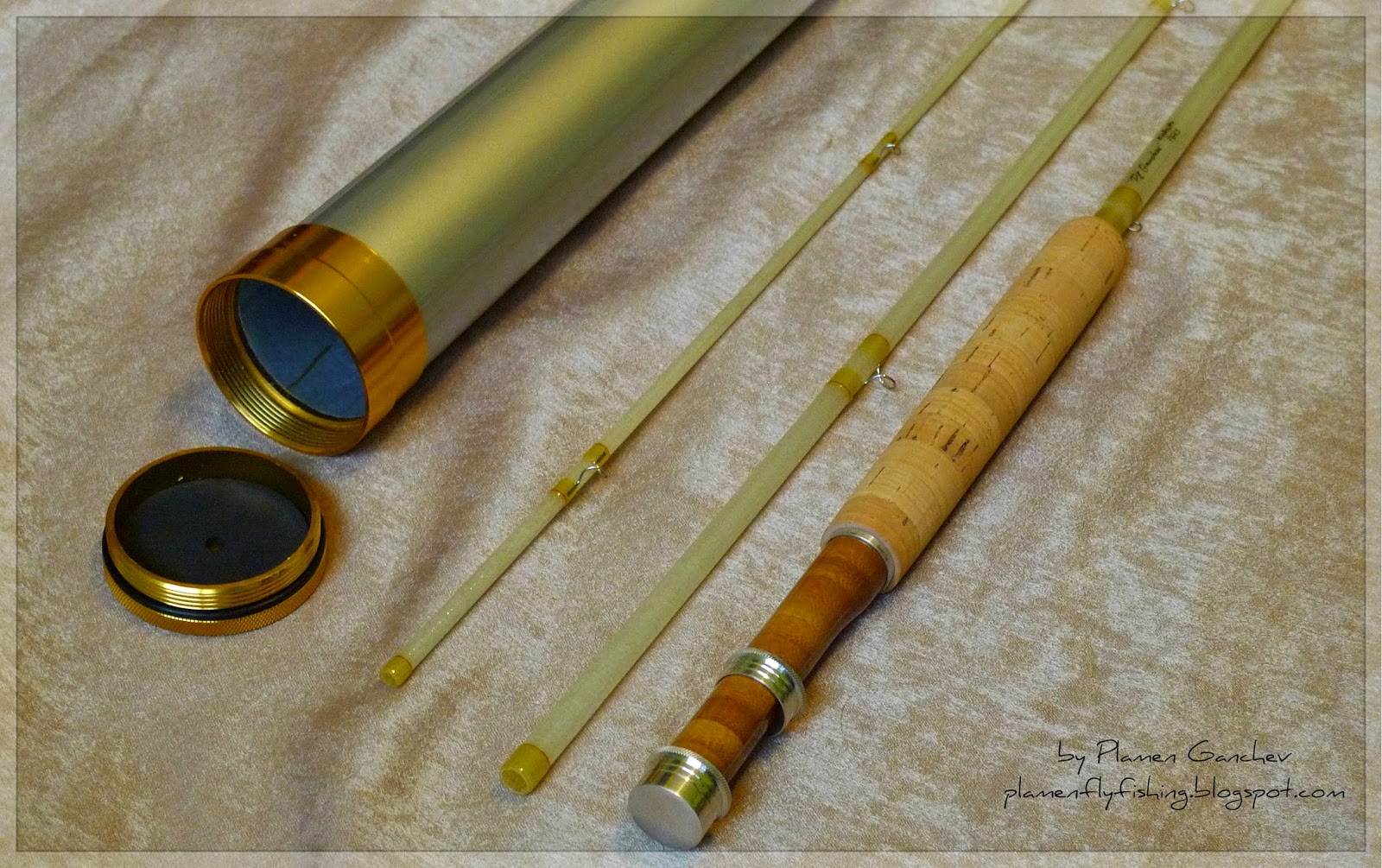 Plamen Ganchev fly rods: Kabuto fiberglass 7ft 6in 4wt custom fly rod