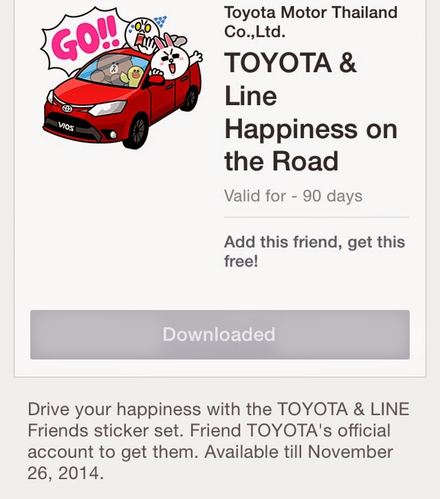 LINE Stickers Community: Free line stickers-TOYOTA & Line Happiness on ...