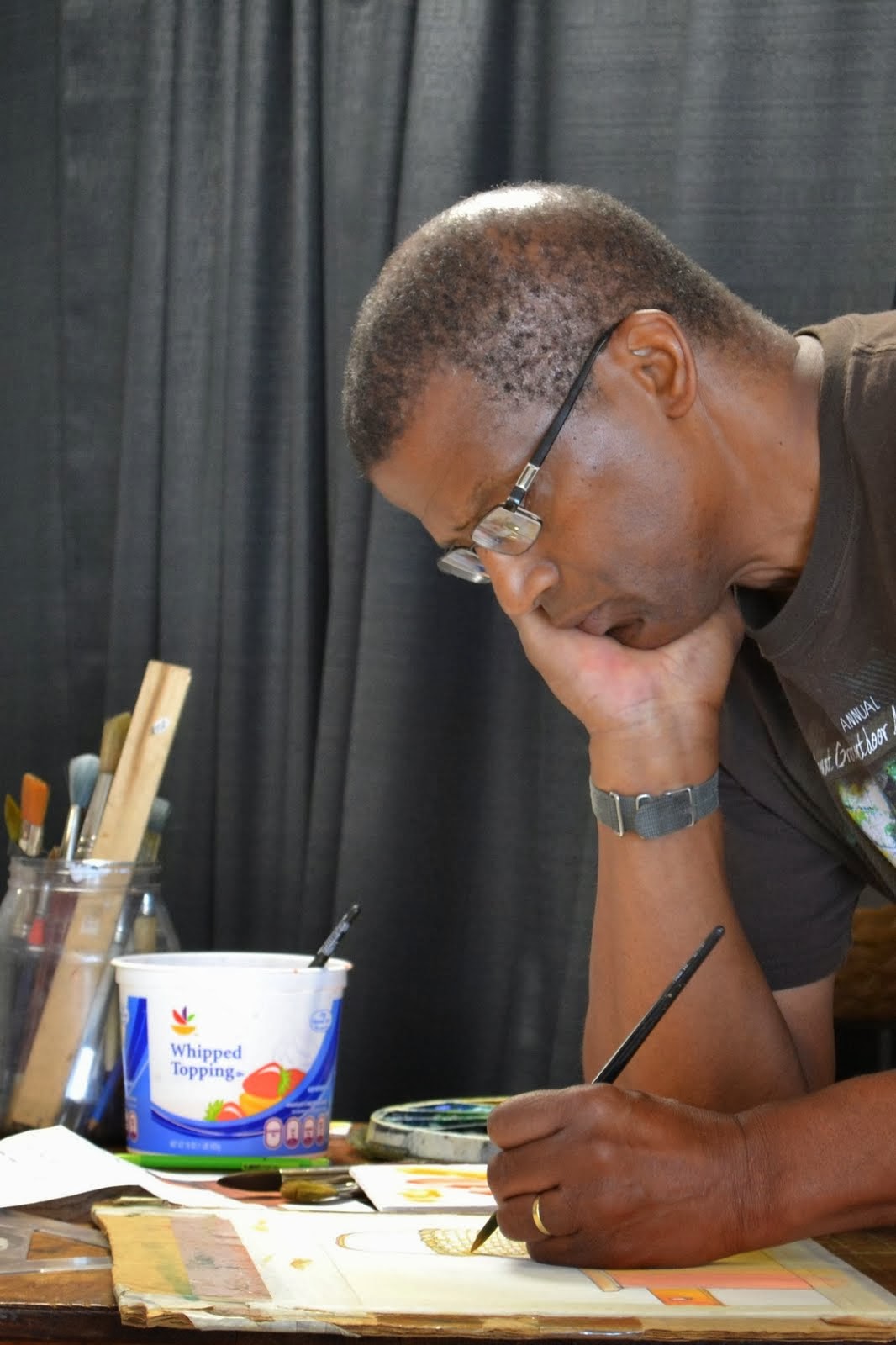 A Painting A Day Blog ~ Andy Smith: still working on koi!