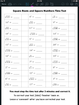 Rockstar Math Teacher ★: 8th Grade Math - Unit 5a: Square Numbers and Roots