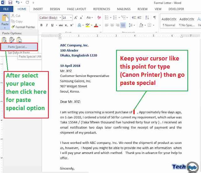 How To Quickly Letter Or any draft in Word With Excel Link | HrTech ...