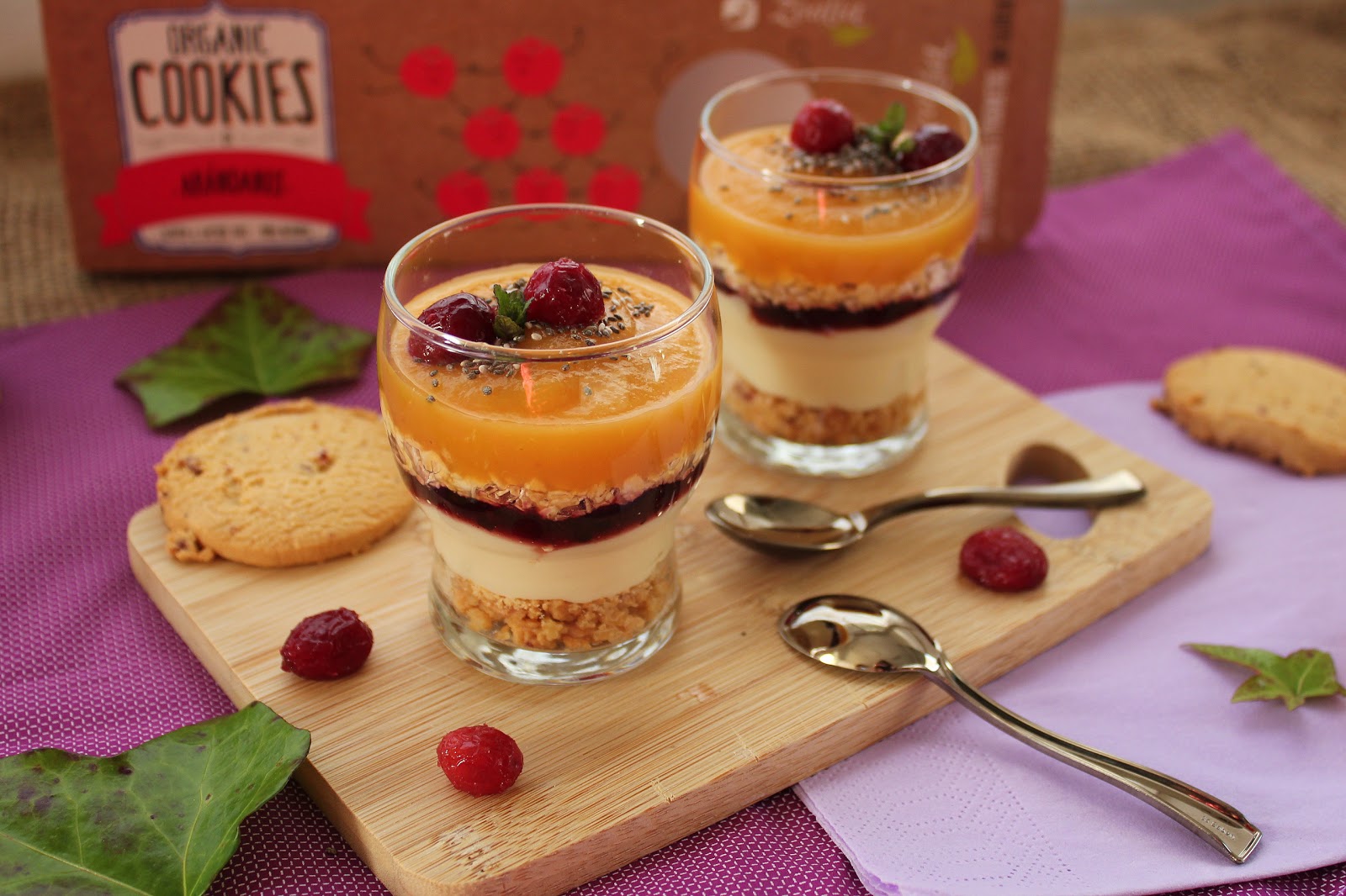Vasito de Crema y Arándanos - Cocinando con las Chachas