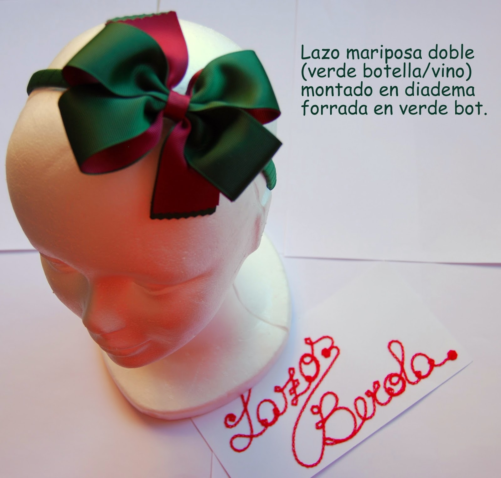 Lazos Berola: Lazos dobles con 2 cintas lisas