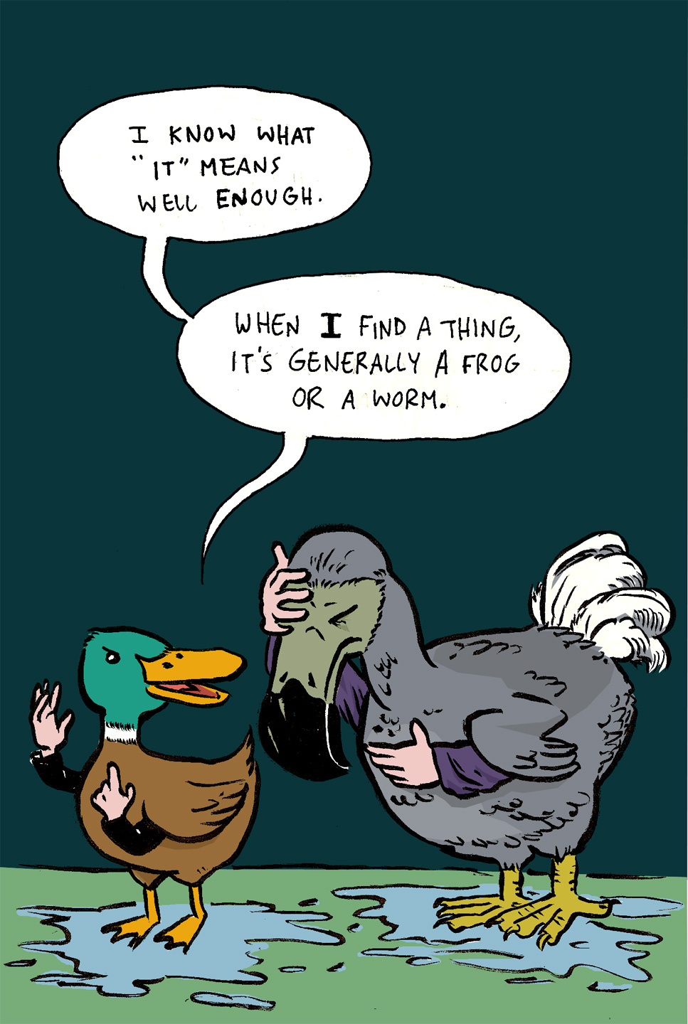 Satisfactory Comics: Alphabooksbeasts: D is for Dodo and Duck