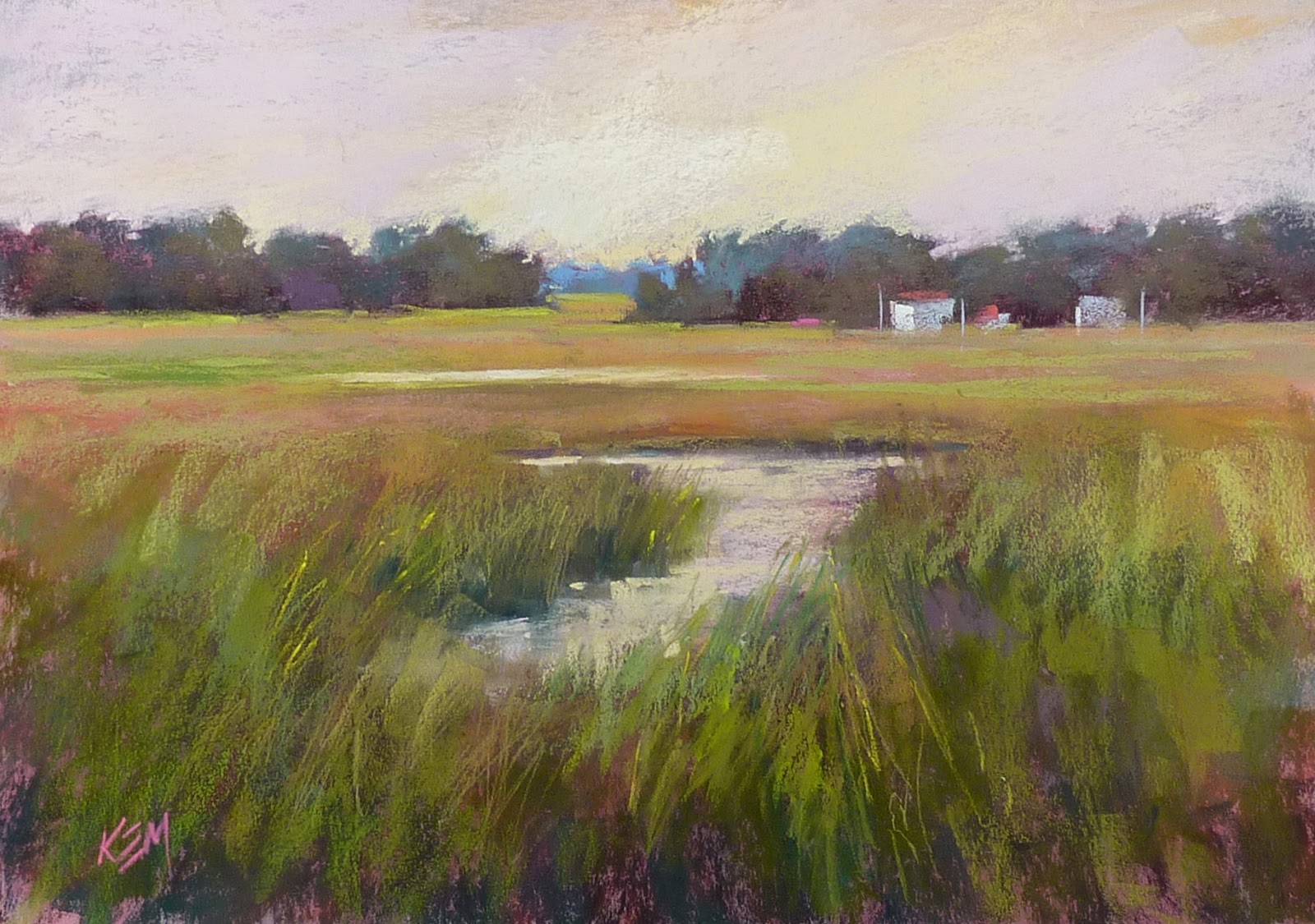 Painting My World: Pastel Demo ....Seven Steps to a Marsh