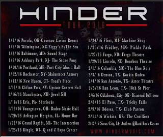 Dream Chaser: Hinder Tour Dates