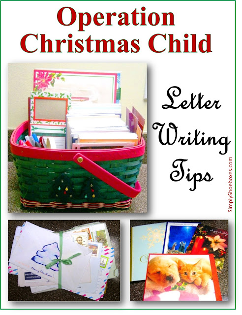Simply Shoeboxes: Tips on Writing a Letter to Include in Your Operation ...